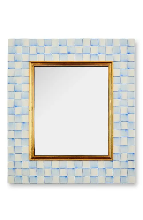 MACKENZIE-CHILDS Enamel Wall Mirror - Sky Check