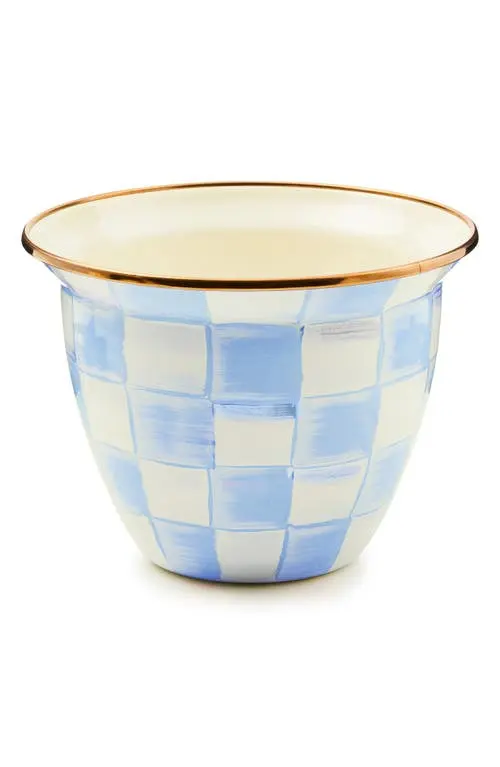 MACKENZIE-CHILDS Large Flower Pot - Sky Check
