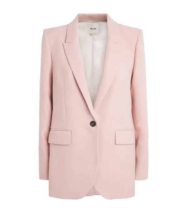 ME+EM Single-breasted Twill Blazer