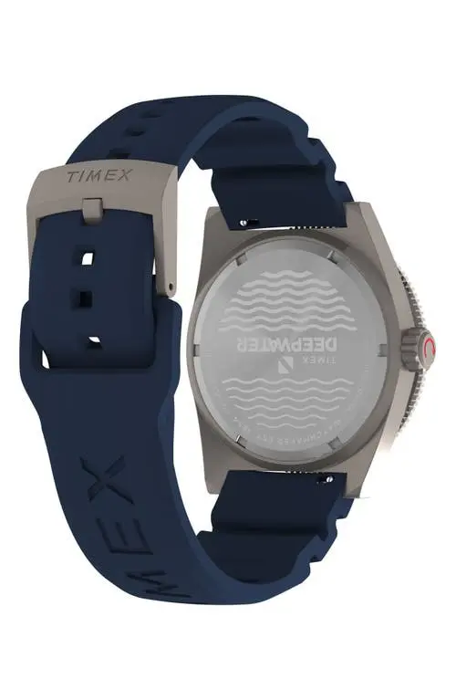 Timex® Timex Deepwater Reef Gmt Watch With Synthetic Strap