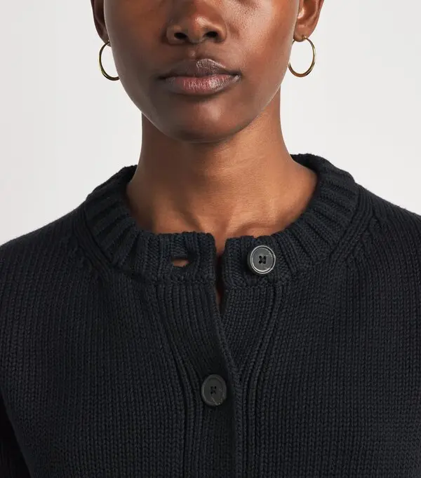 ME+EM Cropped Short-sleeve Cardigan