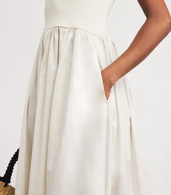Matteau Organic Cotton Midi Dress - Ivory