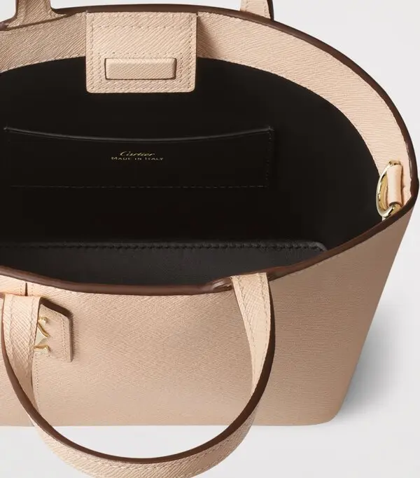 Cartier C De Mini Tote Bag - Beige