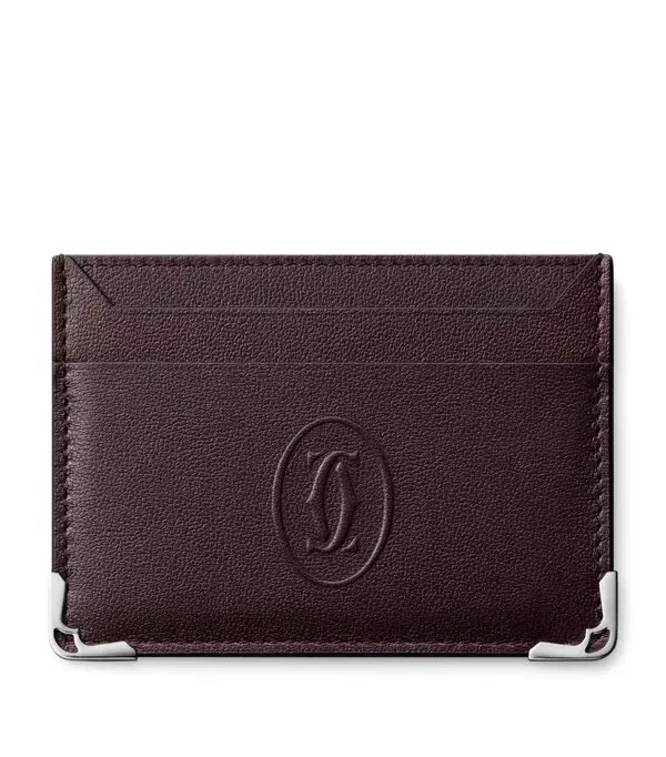Cartier Leather Must De Double Card Holder - Brown