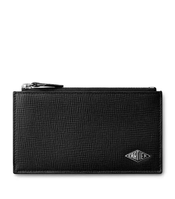 Cartier Leather Losange Card Holder - Black