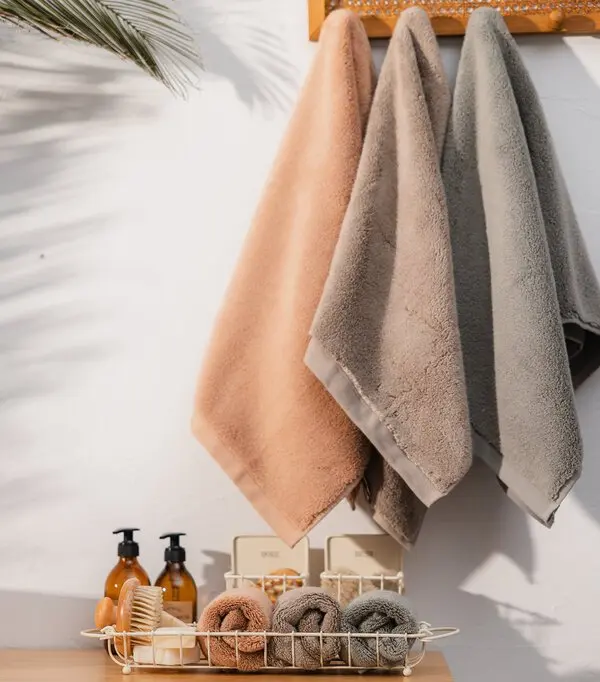 HAMAM Organic Cotton Olympia Bath Towel - Grey