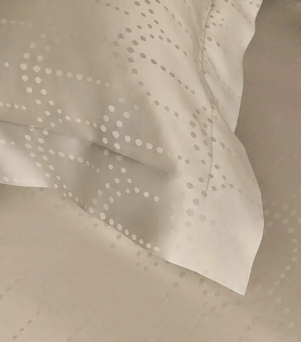 CELSO DE LEMOS Egyptian Cotton Evora Perle King Duvet Cover