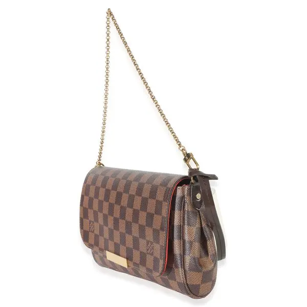 LOUIS VUITTON Damier Ebene Canvas Favorite Mm Shoulder Bag