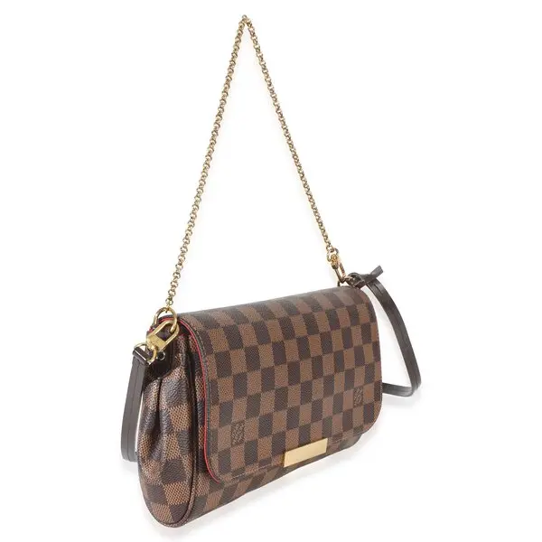 LOUIS VUITTON Damier Ebene Canvas Favorite Mm Shoulder Bag