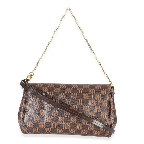 LOUIS VUITTON Damier Ebene Canvas Favorite Mm Shoulder Bag