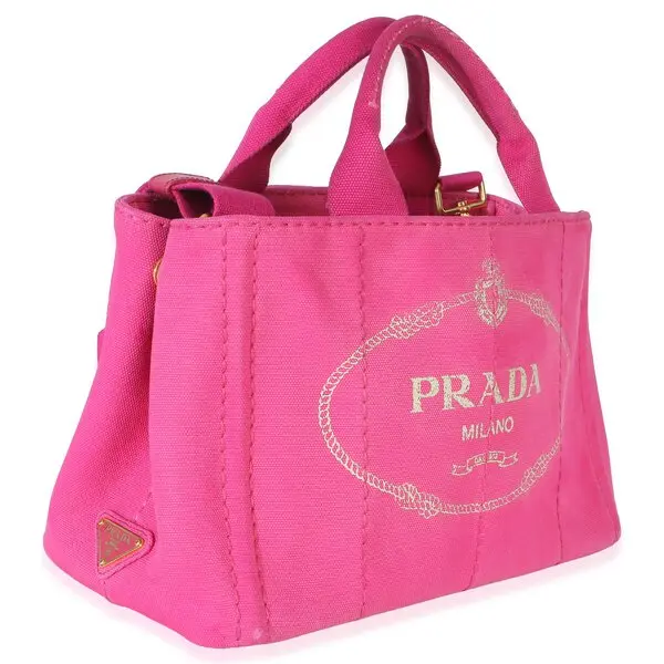 Prada Canvas Tote - Pink