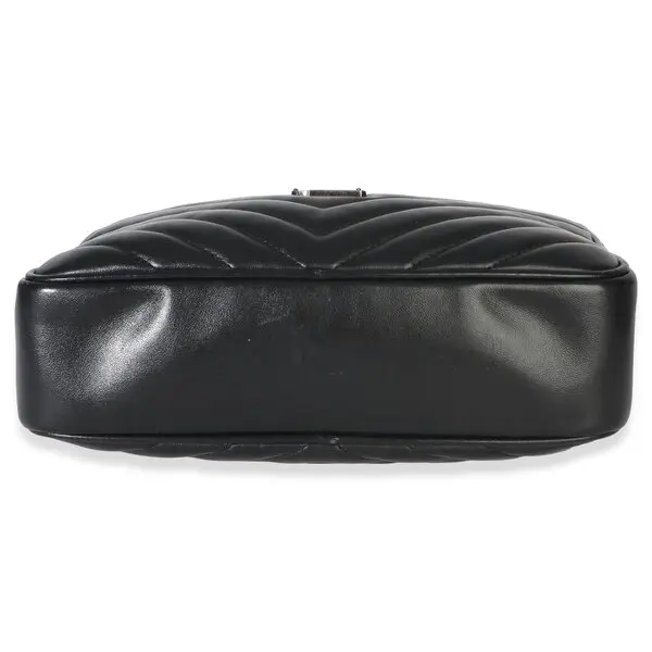 Saint Laurent Matelasse Calfskin Lou Camera Bag - Black