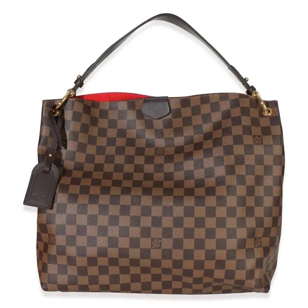 LOUIS VUITTON Damier Ebene Canvas Graceful Mm Shoulder Bag