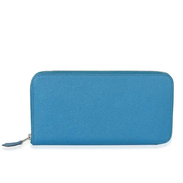Hermès Bleu Izimir Epsom Azap Wallet Phw - Blue