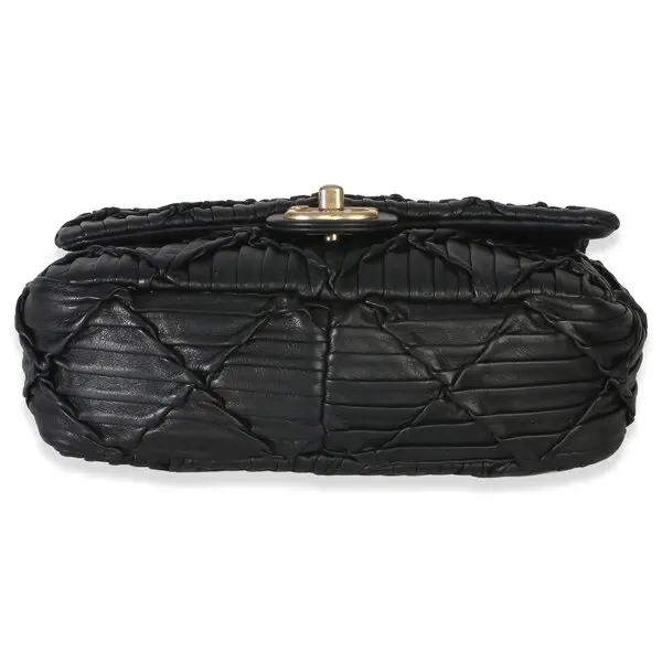 Chanel Lambskin Pleated Soul Flap Bag With Gold-tone Hardware