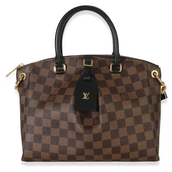 LOUIS VUITTON Damier Ebene Canvas Odeon Tote Pm - Brown