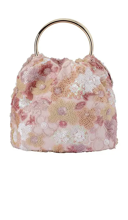 OLGA BERG Alfie Floral Sequin Bag