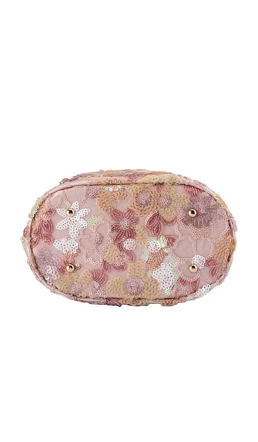 OLGA BERG Alfie Floral Sequin Bag