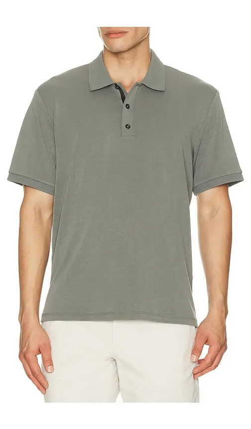 Rag & Bone Tech Pique Slim Polo In . Also - Grey