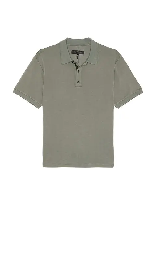 Rag & Bone Tech Pique Slim Polo In . Also - Grey