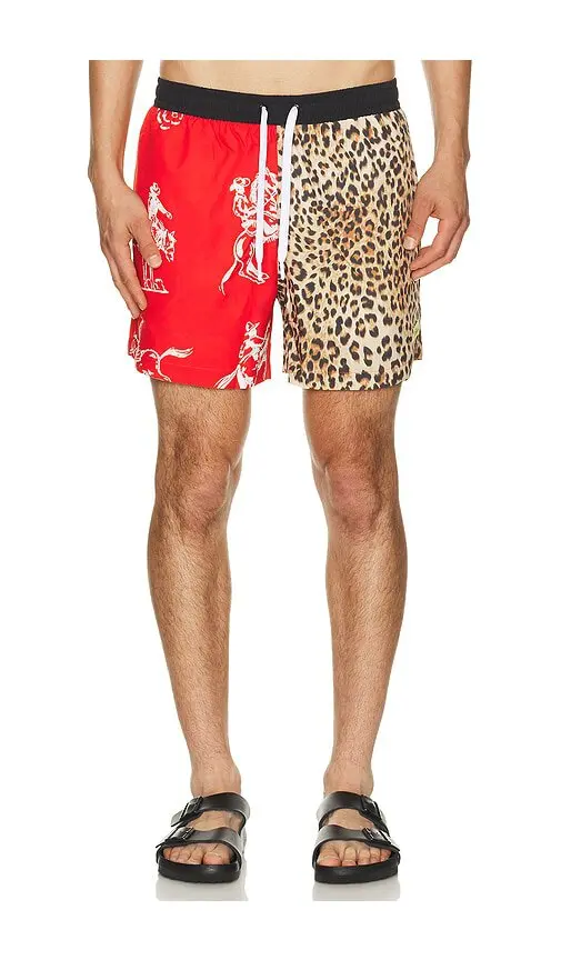 DUVIN DESIGN Horsin Around Swim Shorts - Red