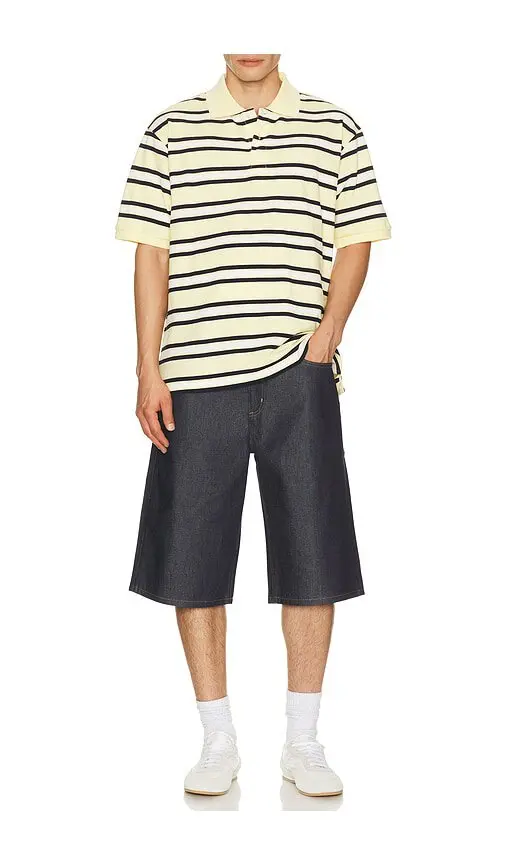DUNST Chunky Striped Polo Shirt In . Also