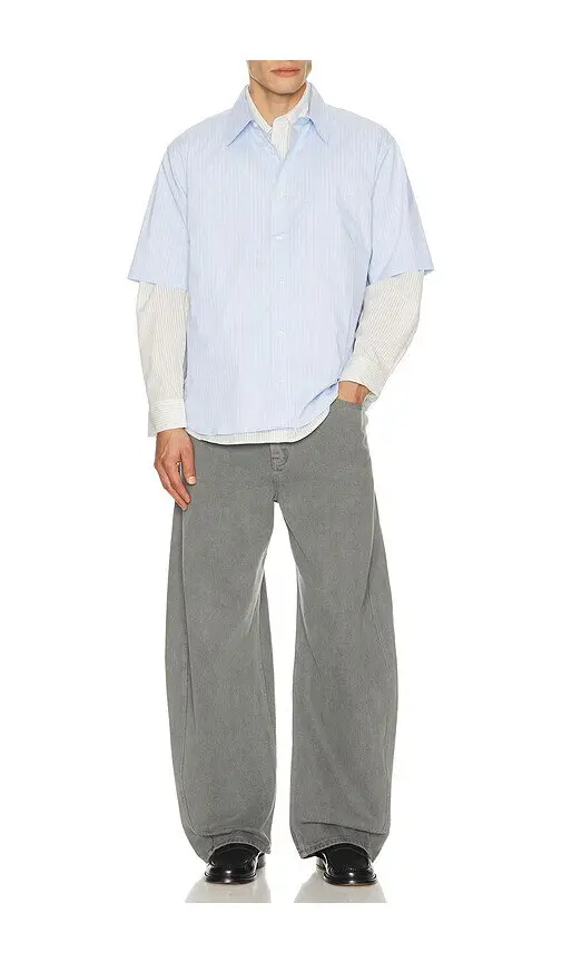 DUNST Oversized Half Sleeve Shirt In . Also