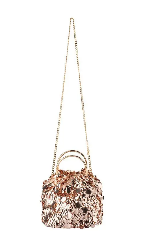 OLGA BERG Vera Sequin Top Handle Bag
