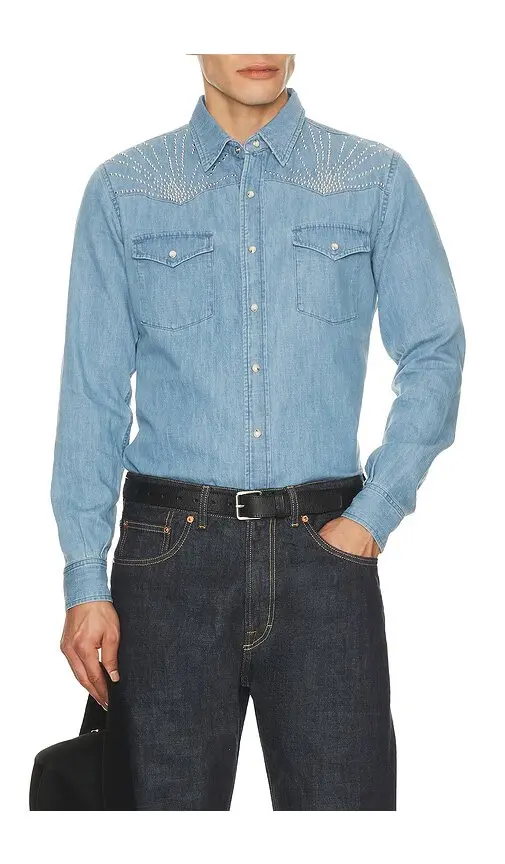 AUSTIN POST Studded Daybreak Shirt In . Also