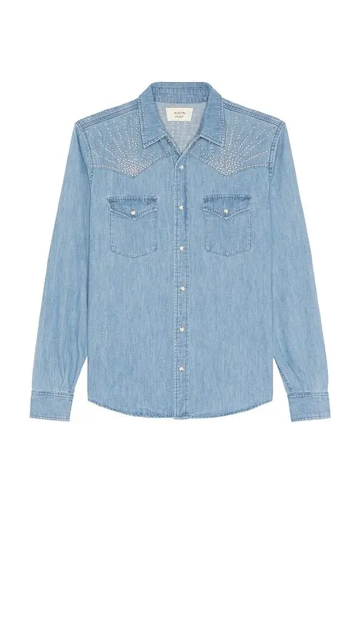 AUSTIN POST Studded Daybreak Shirt In . Also