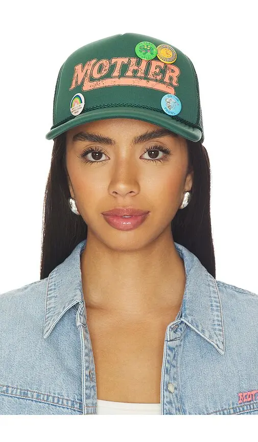 MOTHER The 10-4 Cap With Logo Graphic - Green