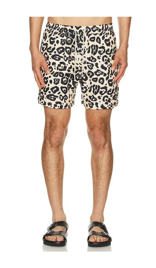 Oas Leo Swim Shorts - Tan
