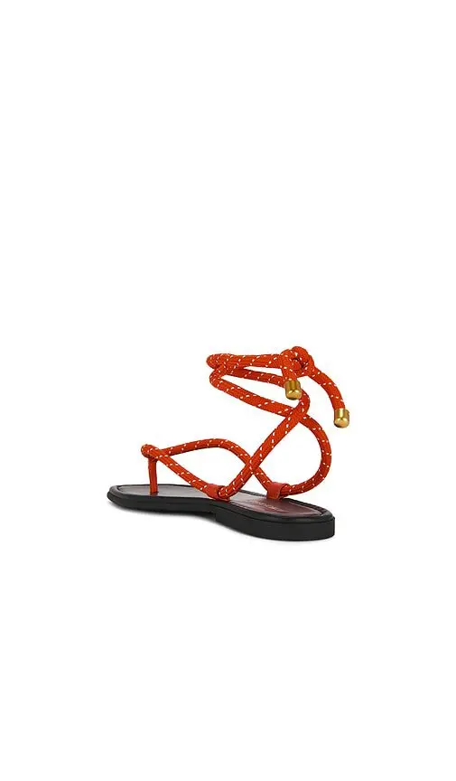 Veronica Beard Carmina Cord Sandal - Red