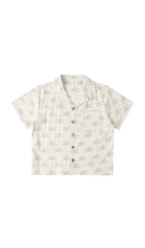 RYLEE + CRU Tropical Print Shirt - Ivory