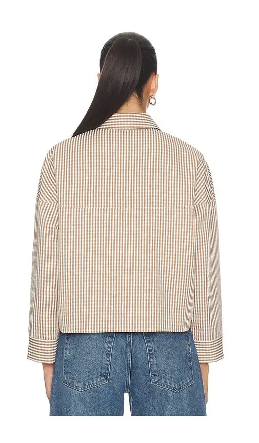 Lna Kayleigh Check Blouse