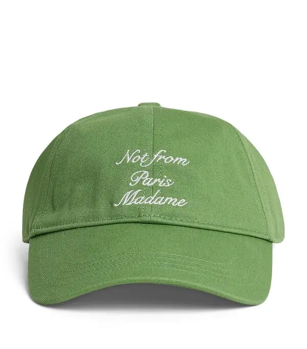 Drole De Monsieur La Casquette" Cotton Baseball Cap - Green
