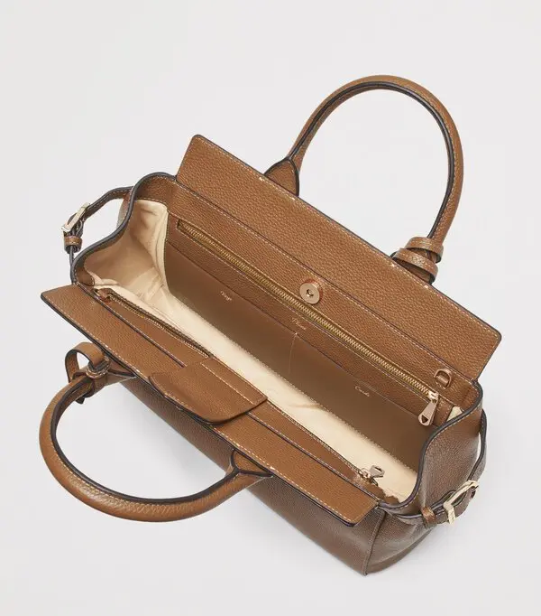 ASPINAL OF LONDON Savannah Leather Top-handle Bag - Brown