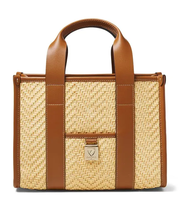 ASPINAL OF LONDON Raffia Henley Tote Bag