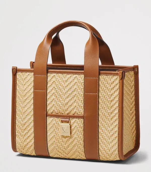 ASPINAL OF LONDON Raffia Henley Tote Bag
