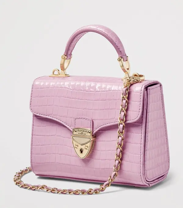 ASPINAL OF LONDON Mini Mayfair Top-handle Bag - Purple