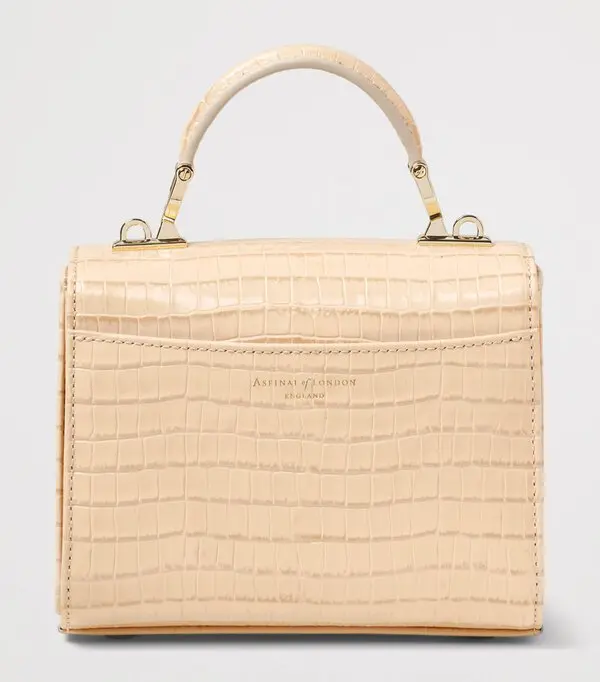 ASPINAL OF LONDON Mini Mayfair Top-handle Bag - Brown