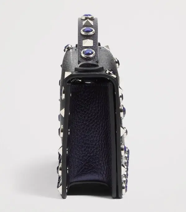 Valentino Garavani Leather Rockstud Chain Wallet