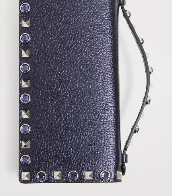 Valentino Garavani Leather Rockstud Chain Wallet