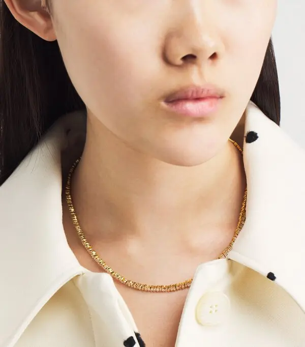 SUZANNE KALAN Yellow Diamond Tennis Necklace
