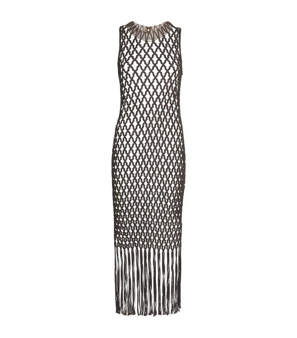 Simkhai Macrame Jensen Midi Dress