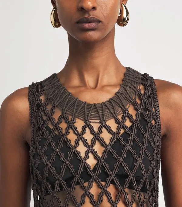 Simkhai Macrame Jensen Midi Dress