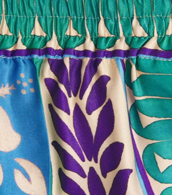 Sandro Floral Print Viscose Shorts