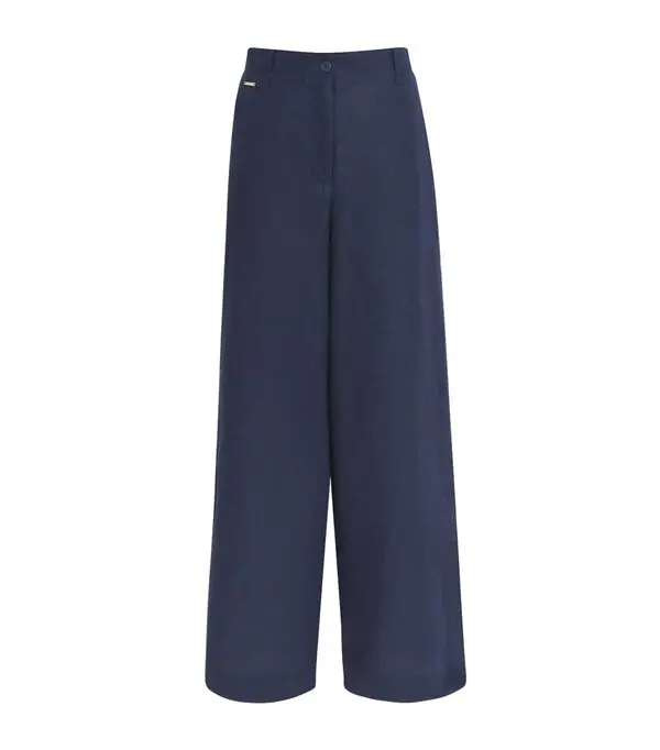 Melissa Odabash Serena Wide-leg Linen Trousers