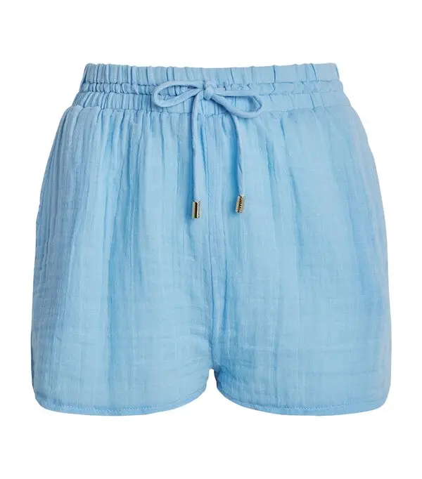 Melissa Odabash Cotton Abbie Drawstring Shorts