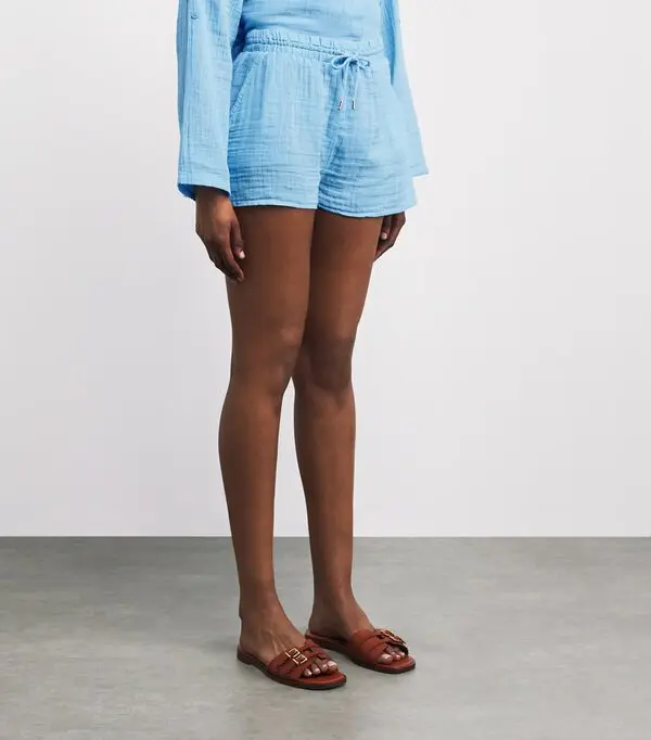 Melissa Odabash Cotton Abbie Drawstring Shorts
